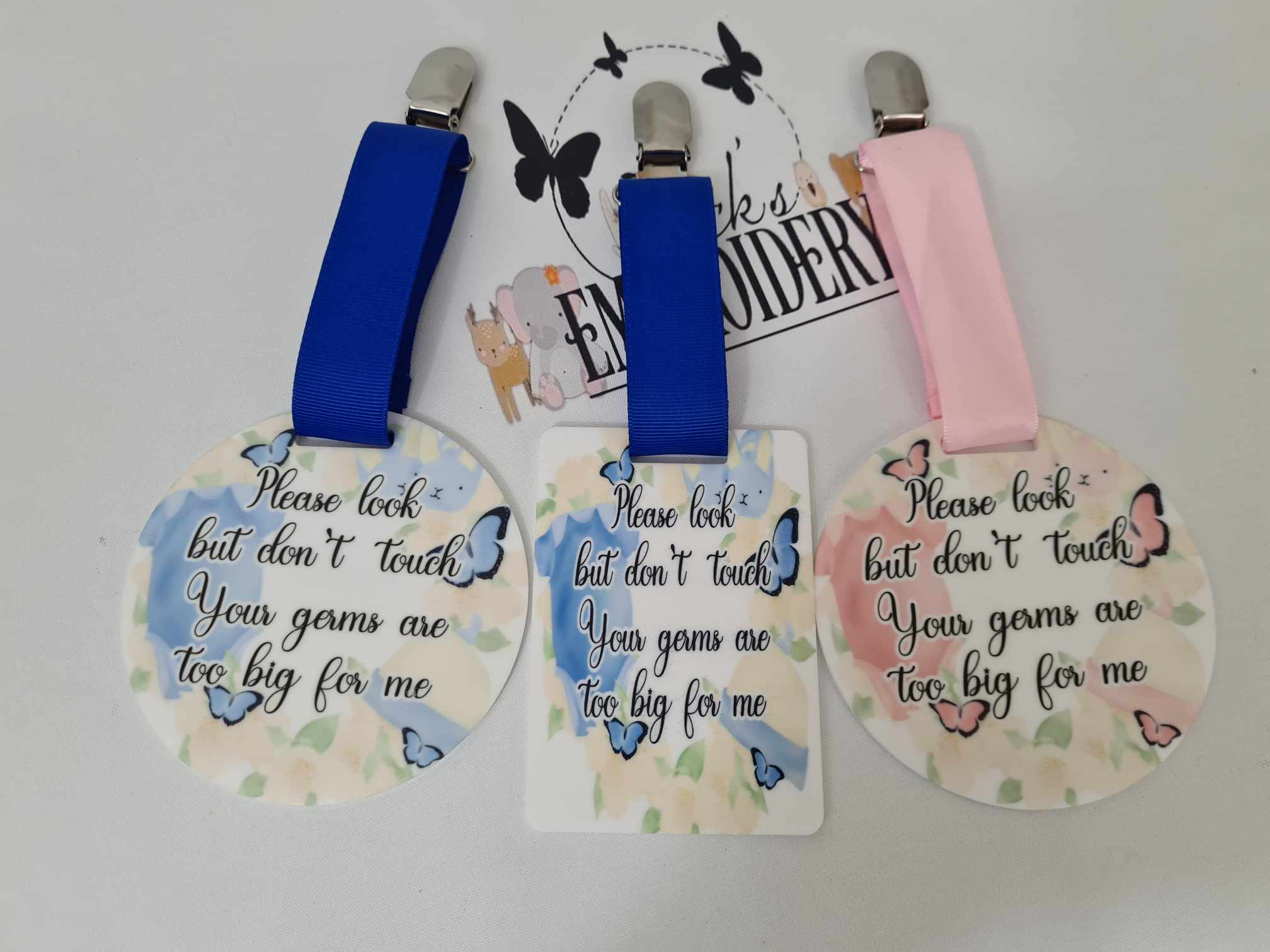 PRAM TAG - Jack's Embroidery